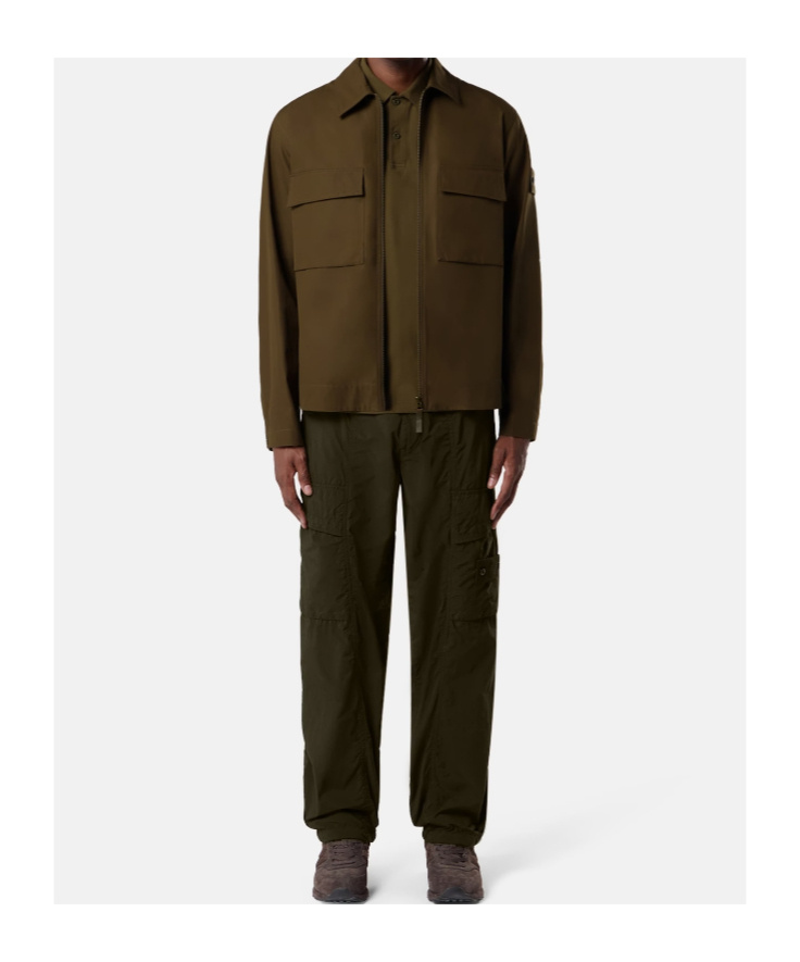STONE ISLAND Comfort-fit windproof and breathable zip-up overshirt